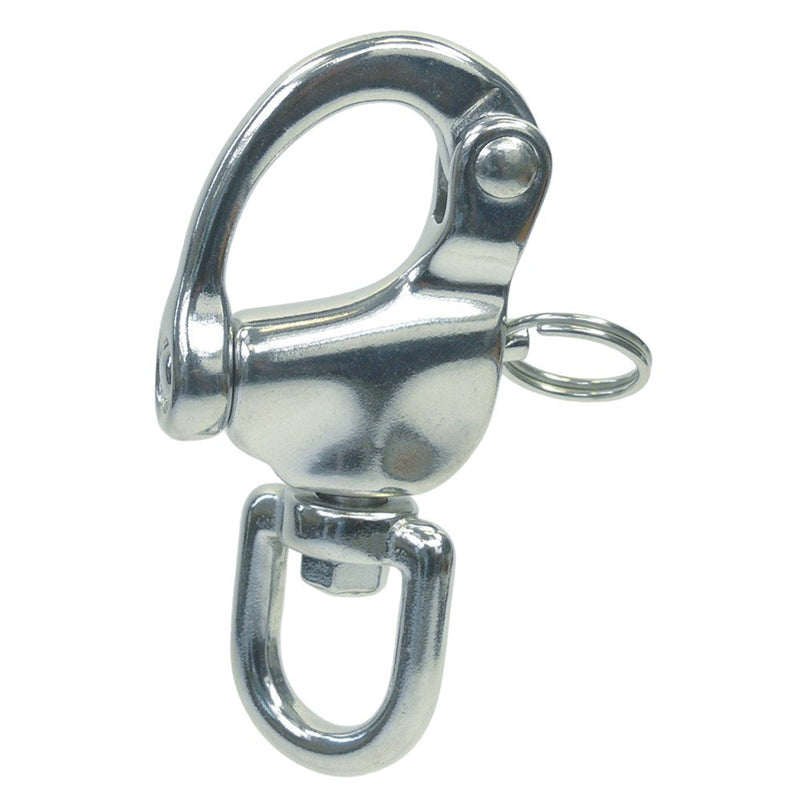 Snap shackle with swivel eye, AISI 316 - Ropes.sg